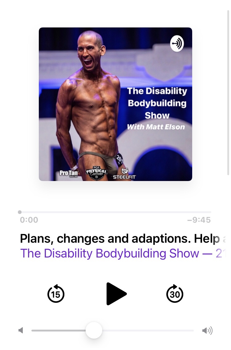 Plans, changes and adaptions – The Disability Bodybuilding Show ...